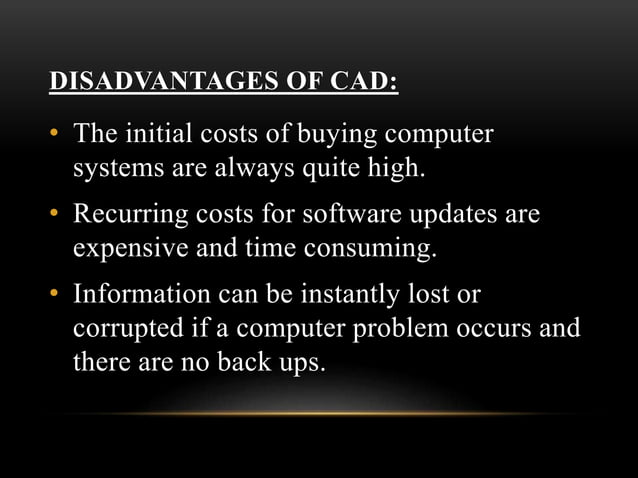 Computer aided design and computer aided manufacturing | PPT