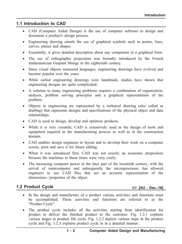 Computer Aided Design and Manufacturing.pdf | Graphics Software ...