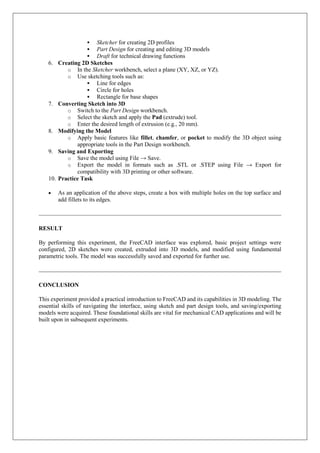 Computer Aided Design lab manual FreeCad.pdf