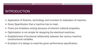 Computer aided design of electrical machine | PPTX