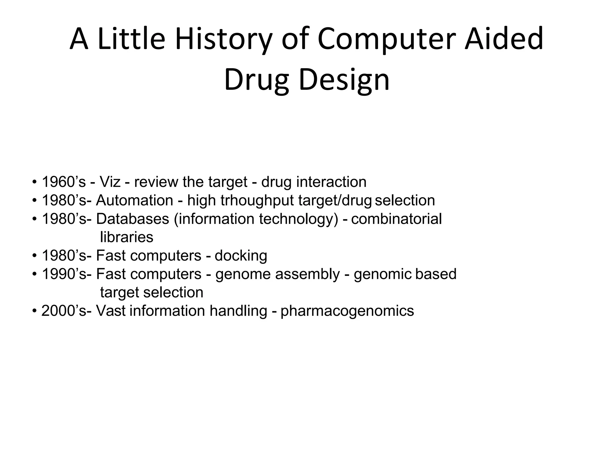 Computer aided drug design | PDF