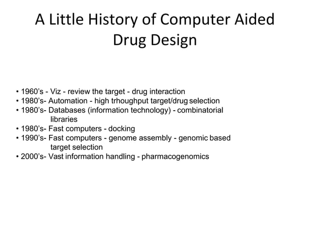 Computer aided drug design | PDF