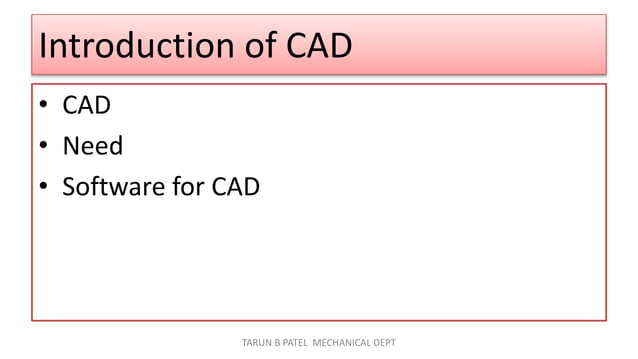 Computer aided machine drawing | PPTX