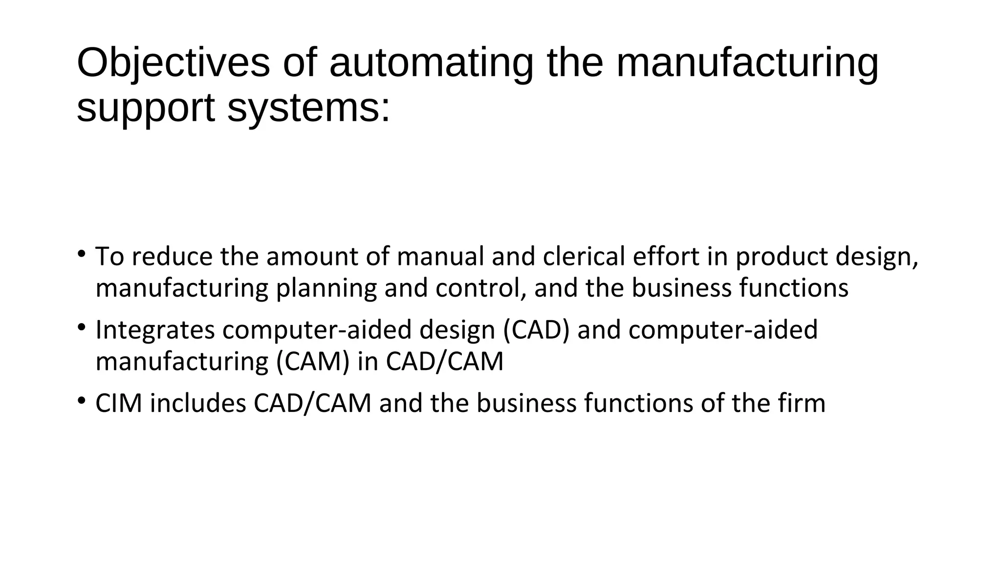 manufacturing support system | PPT