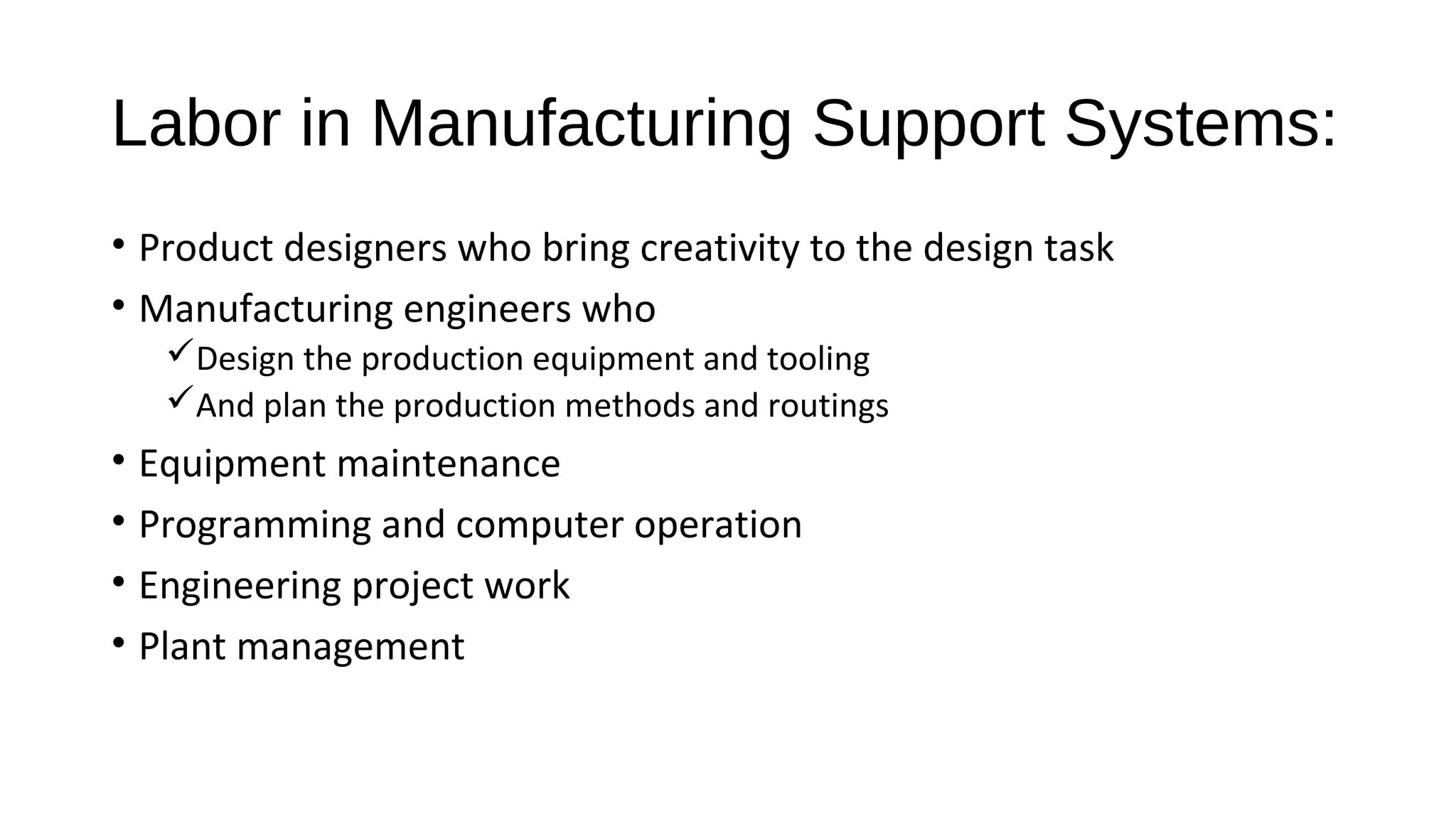 manufacturing support system | PPT | IT and Internet Support | Internet