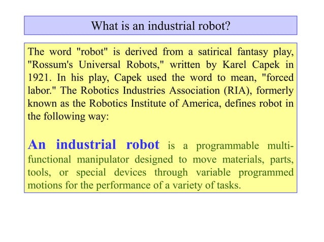 Computer aided manufacturing robotic systems | PPT
