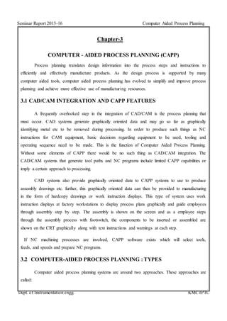 Computer aided process planning | PDF