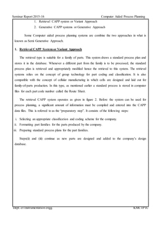 Computer aided process planning | PDF