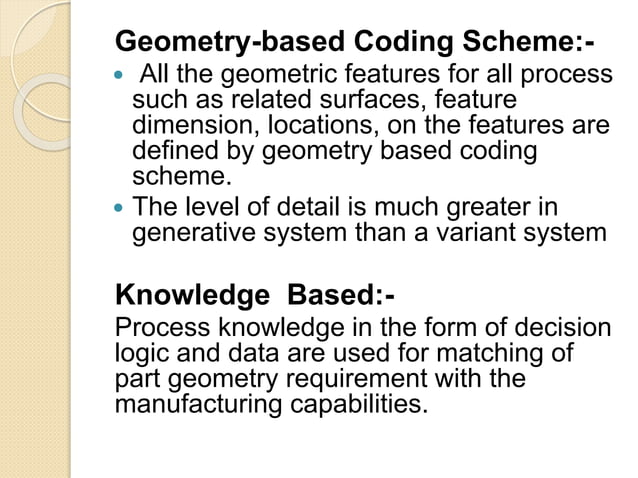 Computer Aided Process Planning (CAPP) | PPTX | Computing | Technology ...