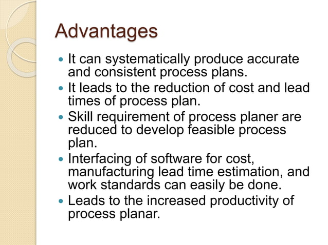 Computer Aided Process Planning (CAPP) | PPTX | Computing | Technology ...