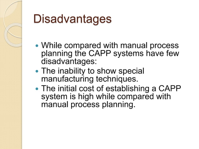 Computer Aided Process Planning (CAPP) | PPTX | Computing | Technology ...