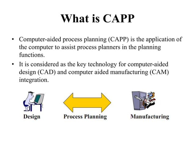Computer Aided Process Planning (CAPP) | PPTX