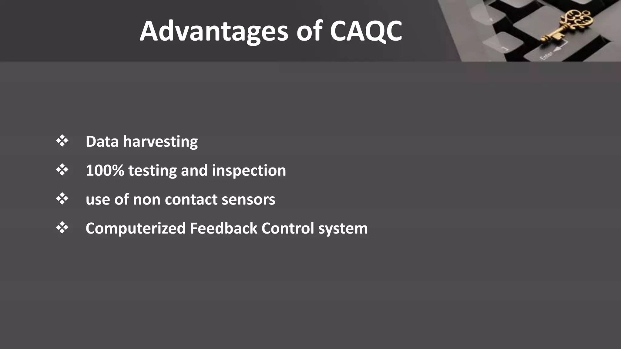Computer aided quality control | PPTX