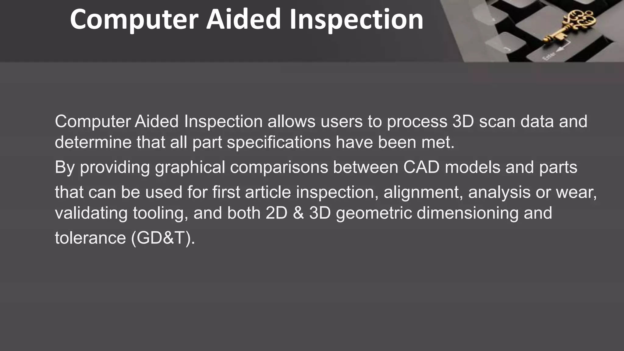 Computer aided quality control | PPTX