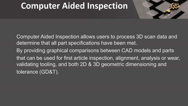 Computer aided quality control | PPTX