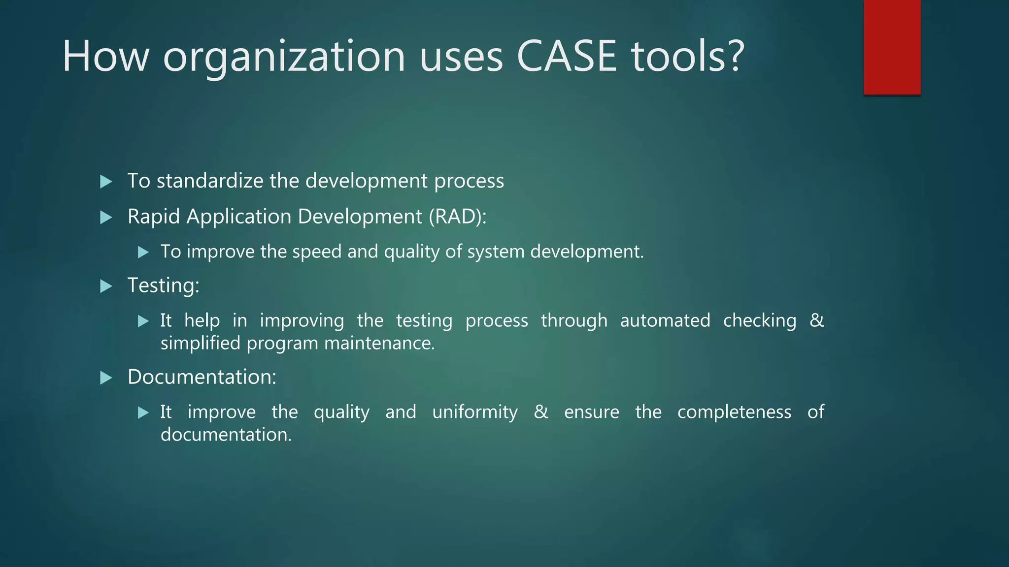 Computer Aided Software Engineering | PPTX