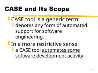 Computer Aided Software Engineering.ppt SE | PPT