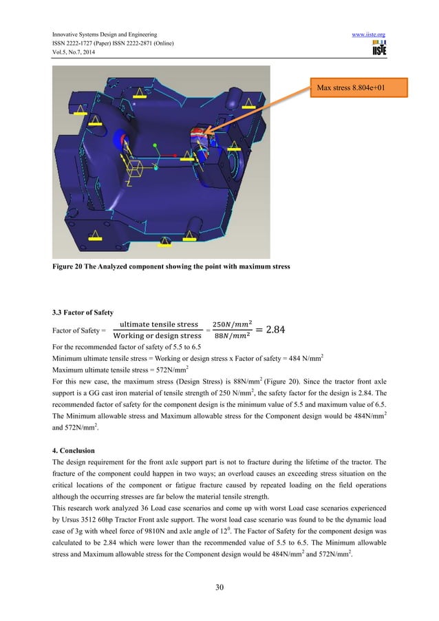 Computer aided structural analysis of axle tilting effect on | PDF