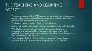 Computer aided teaching and testing | PPTX | Educational Assessment ...