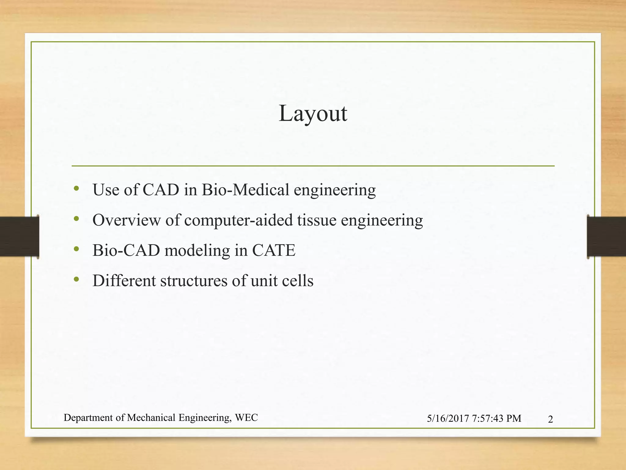 Computer aided tissue engineerimg | PPTX