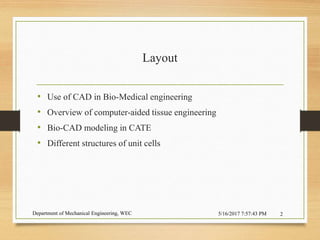 Computer aided tissue engineerimg | PPTX