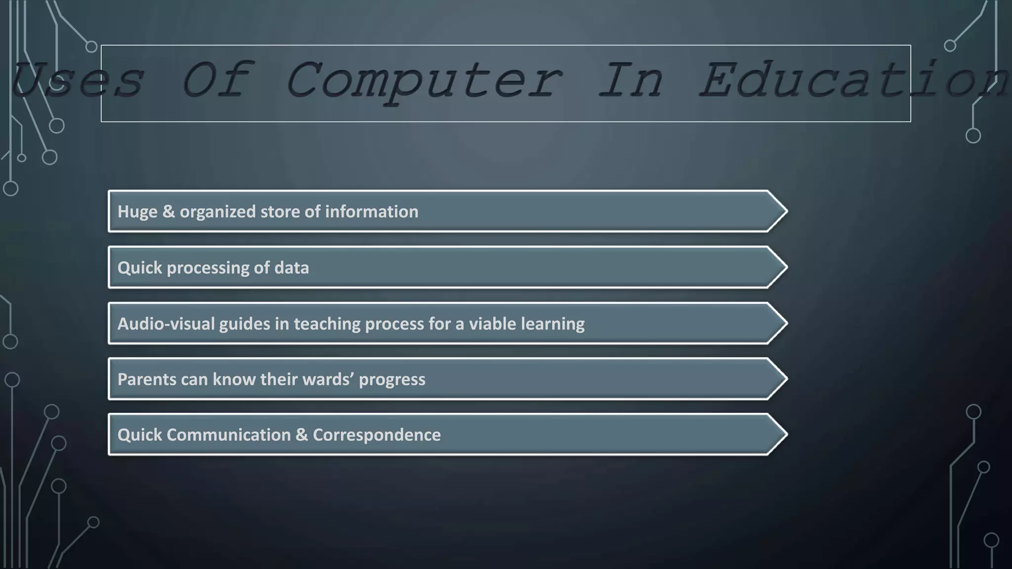 Computer aid in modern education | PPT