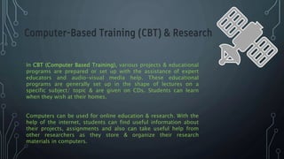 Computer aid in modern education | PPT