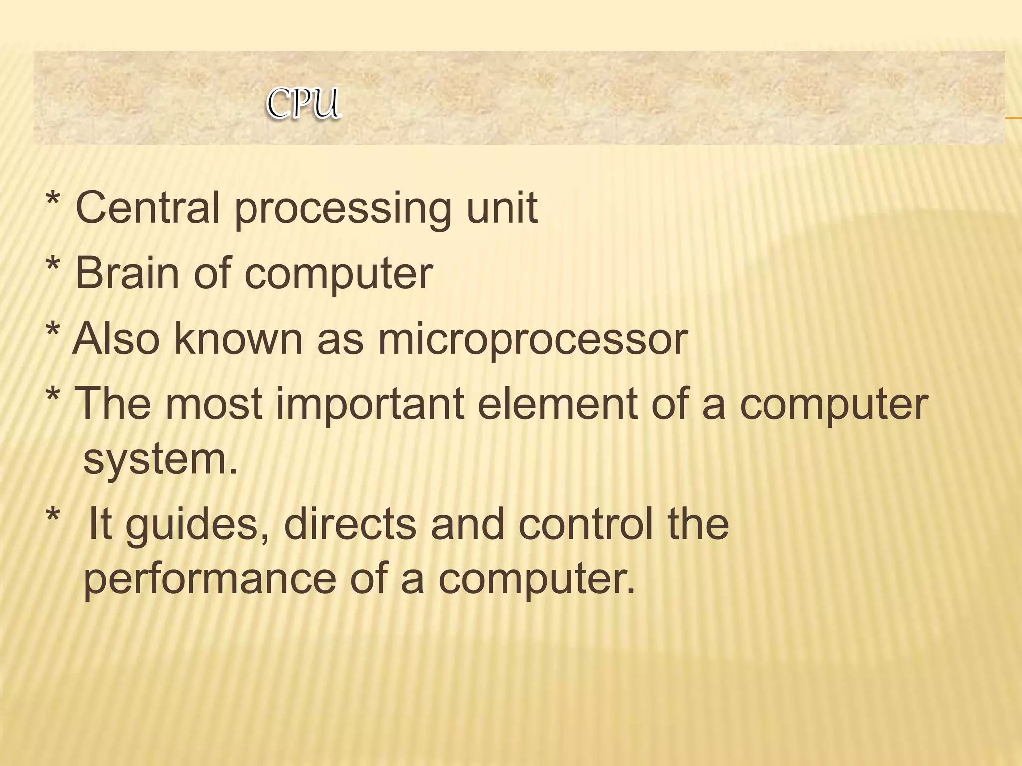 Computer and cpu | PPTX | Operating Systems | Computer Software and Applications