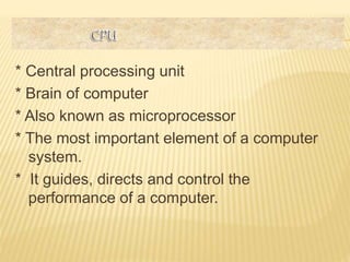 Computer and cpu | PPTX | Operating Systems | Computer Software and Applications