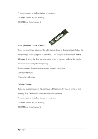 Computer and its application | PDF
