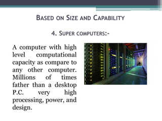 Computer and its classification | PPTX