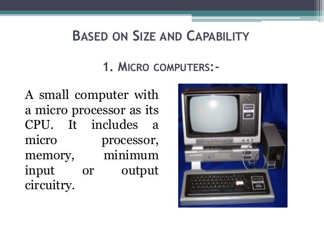 Computer and its classification
