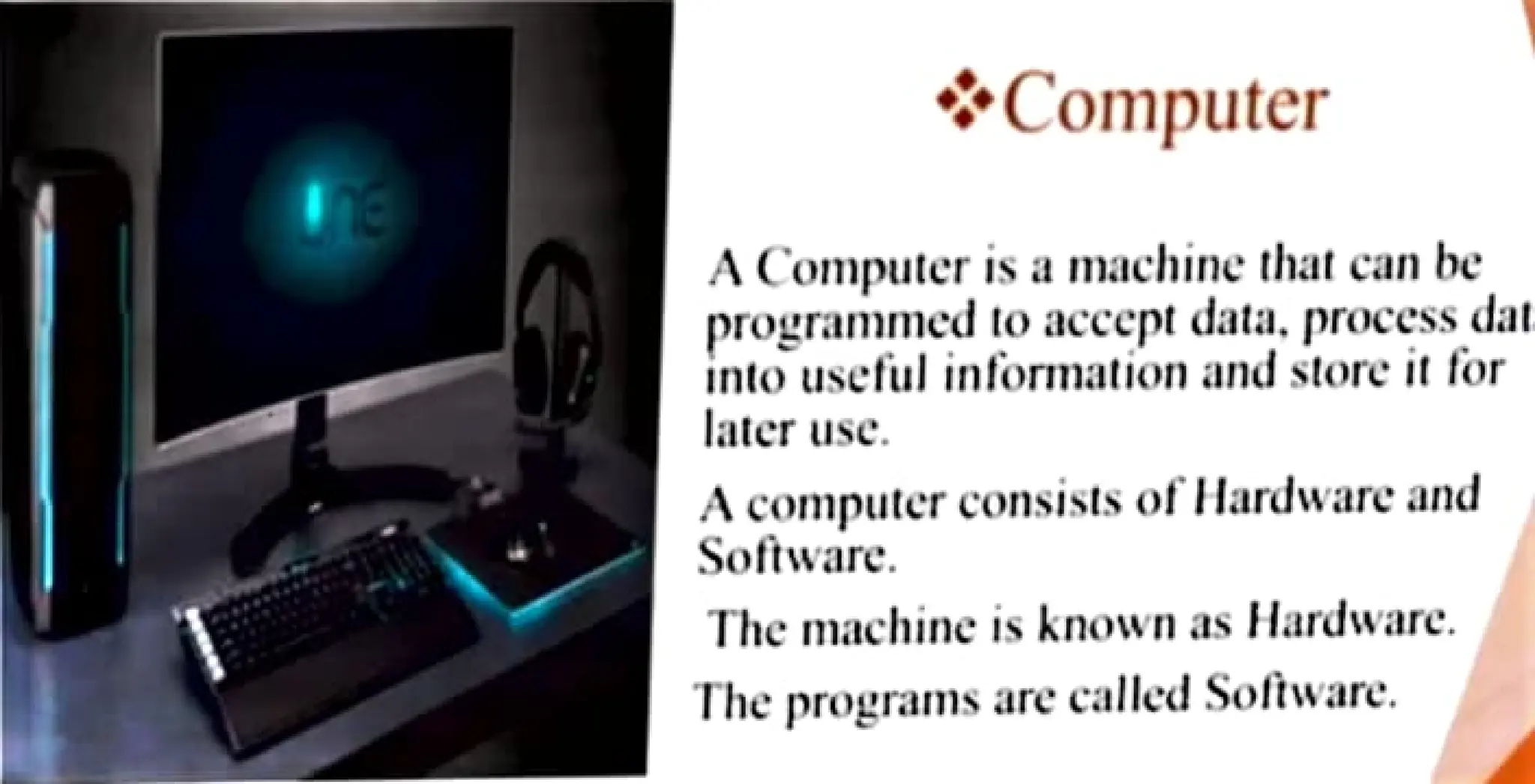 COMPUTER AND ITS COMPONENTS PPT.by naitik sharma Class 9th A mittal ...