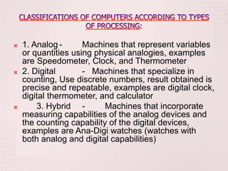 Computer and its main three types along with Classifications.pptx