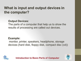 Computer and it's parts | PPTX | Operating Systems | Computer Software ...