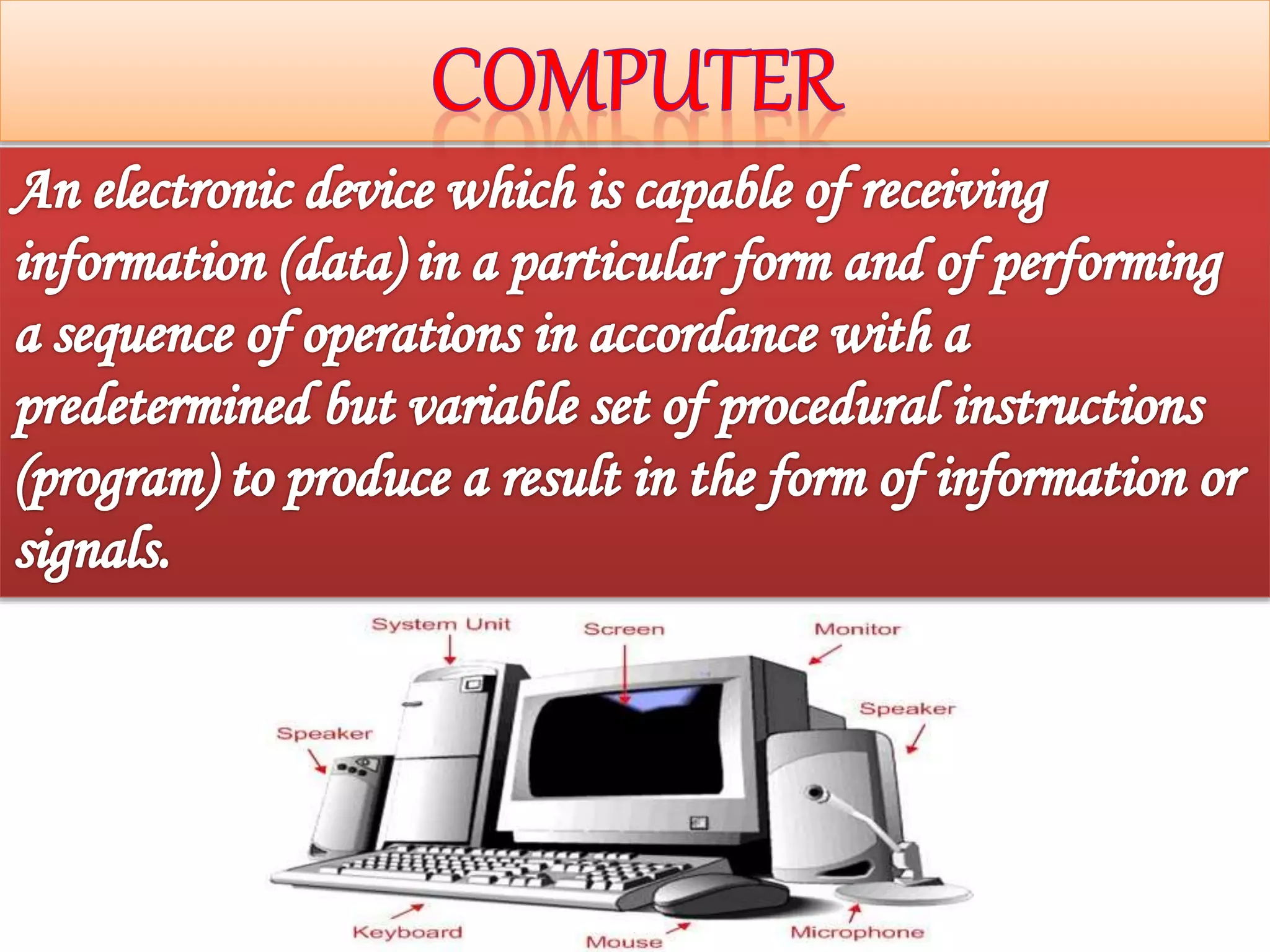 Computer and its types | PPTX
