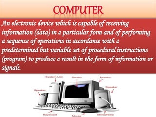 Computer and its types | PPTX