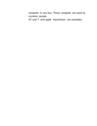 Computer and its types | PDF