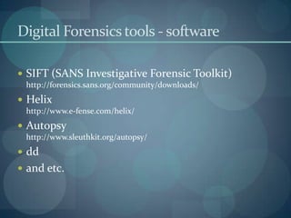 Computer And Network Forensics | PPT