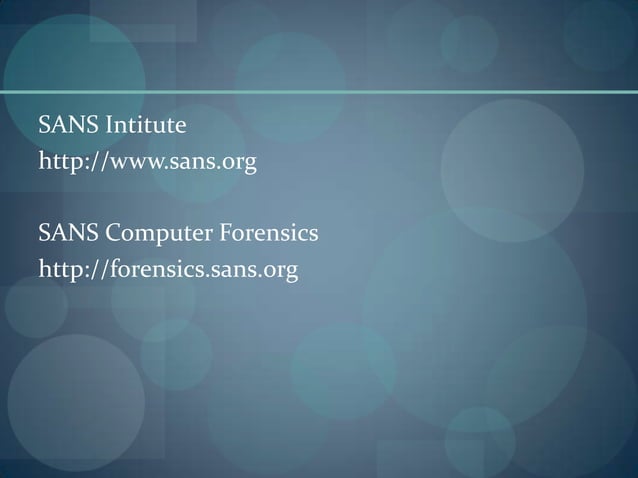 Computer And Network Forensics | PPT