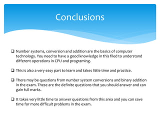 Number systems and conversions | PPTX