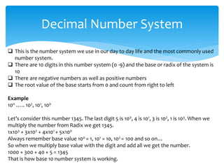 Number systems and conversions | PPTX
