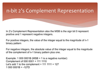 Representation of Integers | PPTX