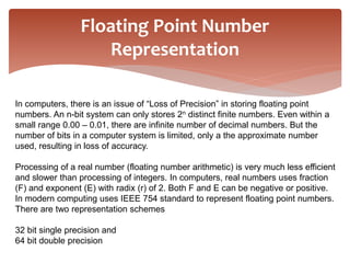 Representation of Integers | PPTX