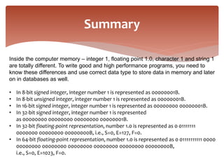 Representation of Integers | PPTX