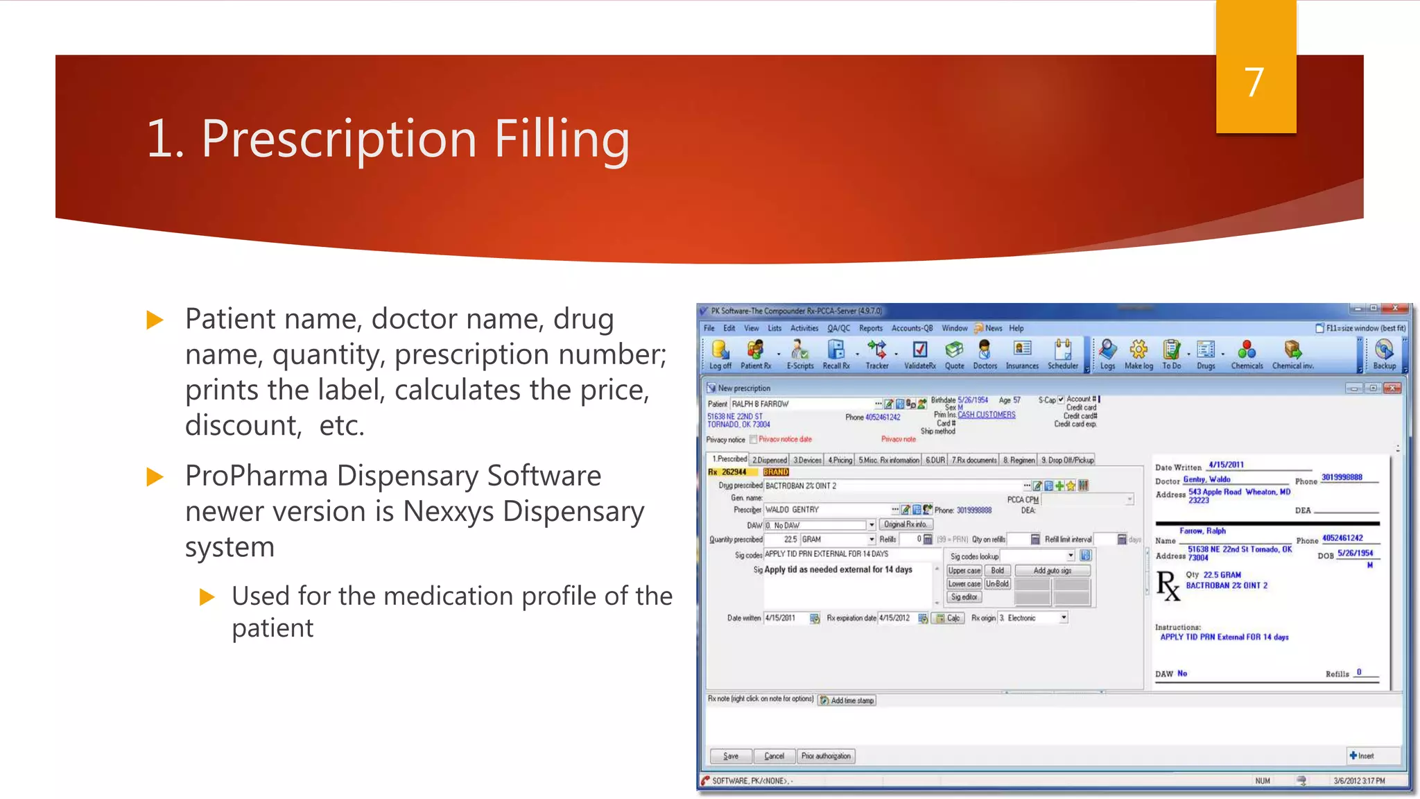Role of Computer in Hopital Pharmacy. | PPTX