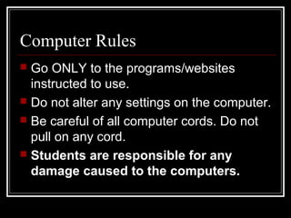 Computer and typing rules | PPT