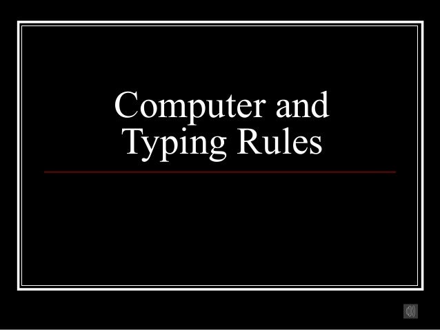 computer-and-typing-rules