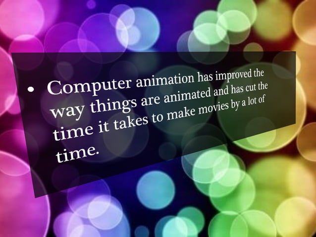 Computer Animation PowerPoint | PPT