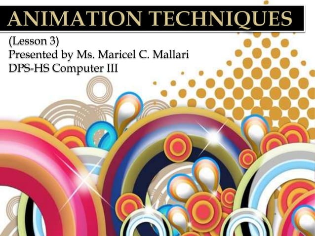 (Computer) Animation Technique | PPTX | Computer Animation | Computer ...
